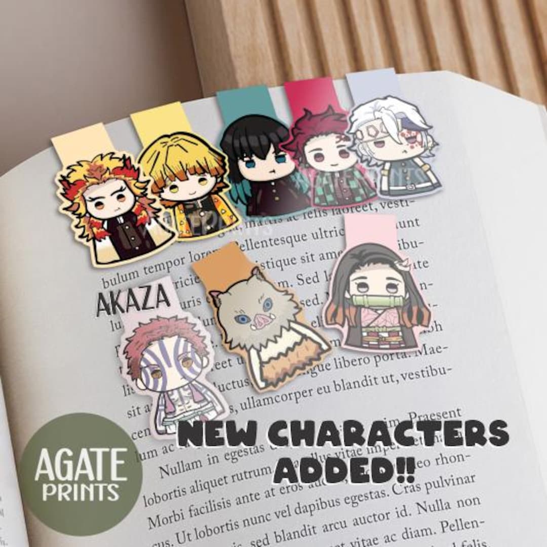 Demon S Hunter Chibi Magnetic Bookmark | Nezuko Tanjiro Inosuke Zenitsu ...