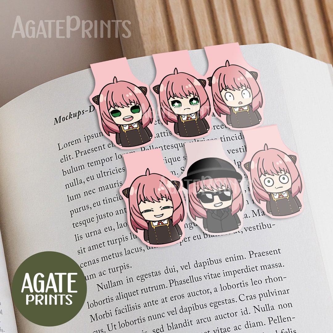 Anya the Spy Chibi Magnetic Bookmark – Book Accessories – Page Saver ...
