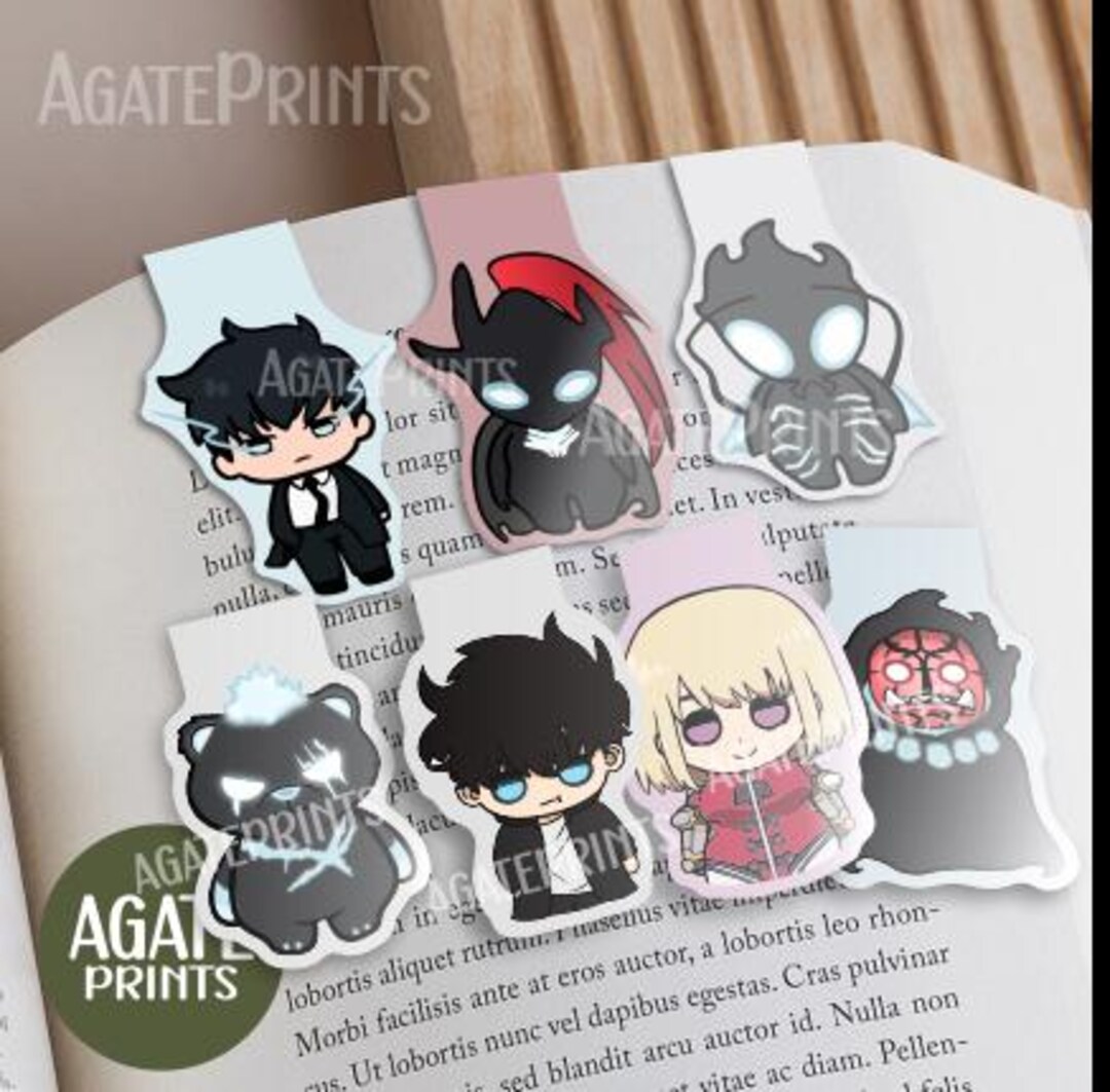 Solo Leveling Sung Jin Woo Chibi Magnetic Bookmark – Book Accessories ...