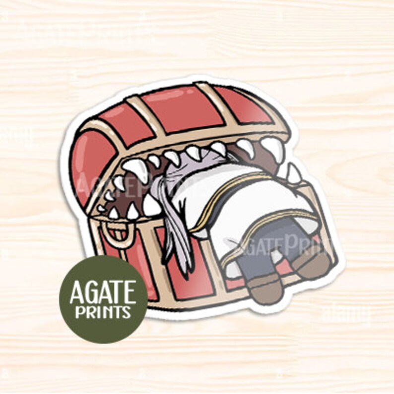 Frieren Mimic Chibi Half Body Peeking Stickers Peekers Vinyl Waterproof ...