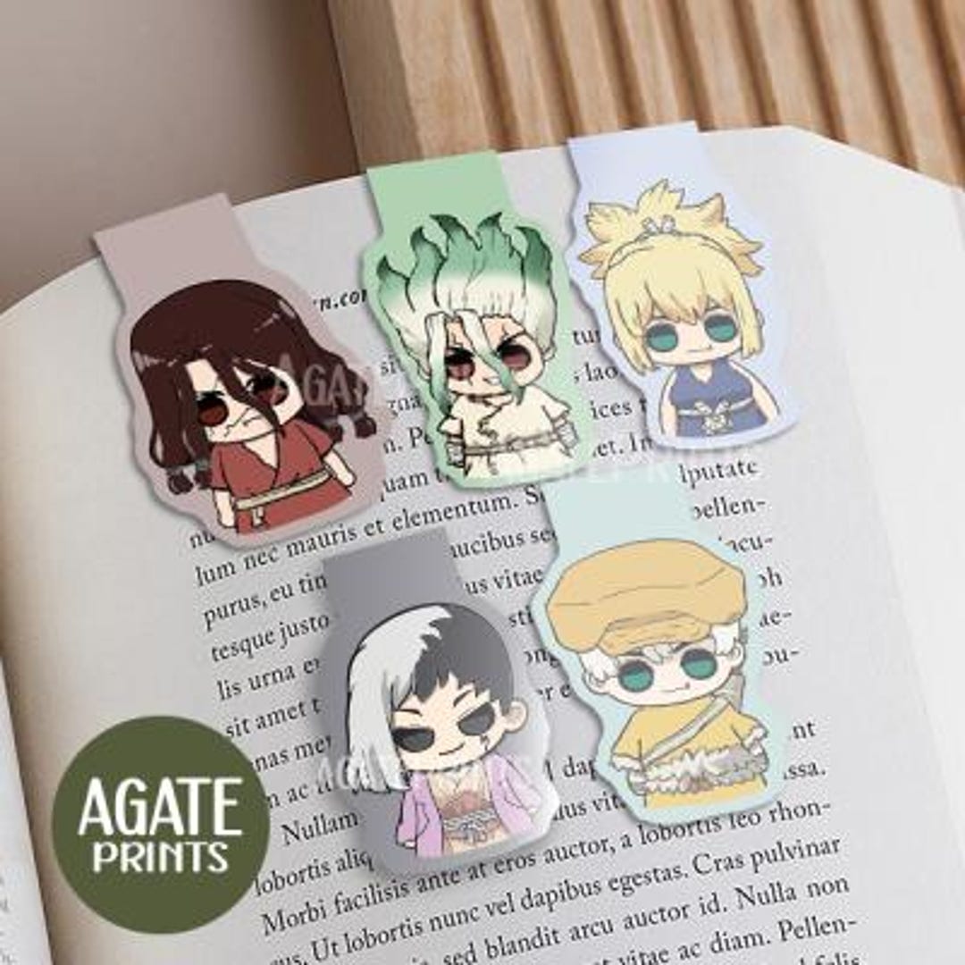 Dr Stone Senku Magnetic Bookmark – Book Accessories – Page Saver – Page ...