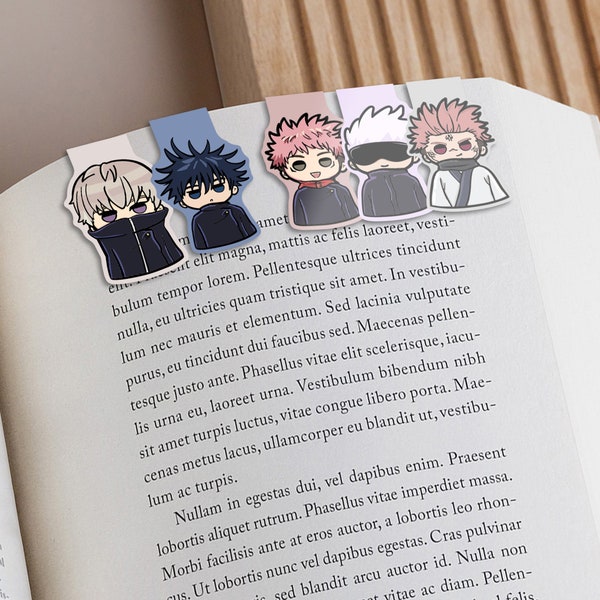 Magnetic Bookmark Gojo - Etsy
