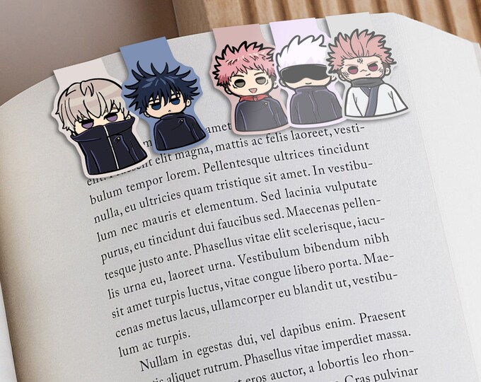 JK Kaisen Gojo Sukuna Chibi Magnetic Bookmark Book Accessories Page ...