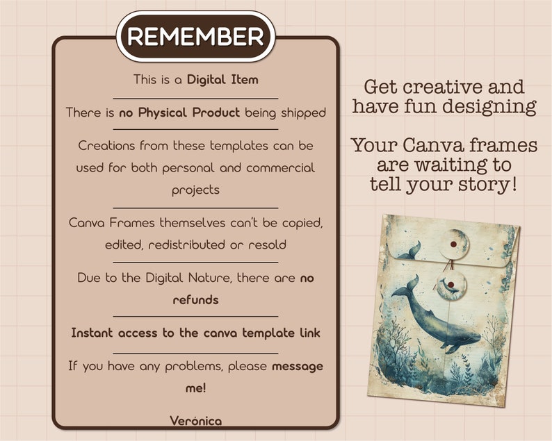 CANVA FRAMES / Canva Template for Creating Journaling Pages / Vertical ...