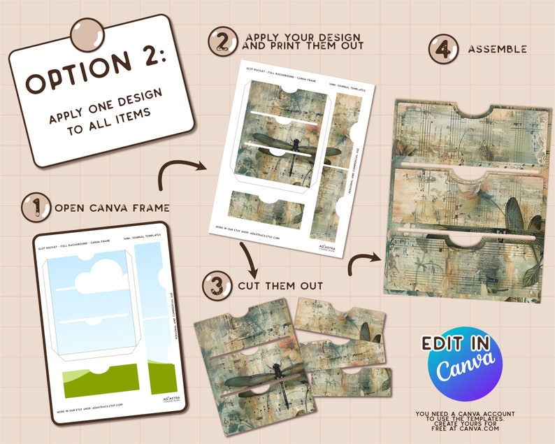 CANVA FRAMES / Canva Template for Creating Journaling Pages / Slot ...