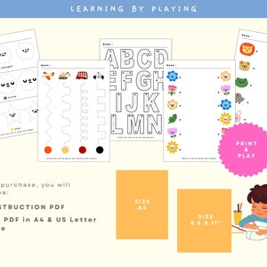 Preschool Tracing and Matching Worksheets Bundle, Tracing Worksheets ...