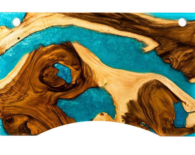 60x30" Wood and Epoxy Resin Standing Desk Top - Ergonomic Desk, Height ...