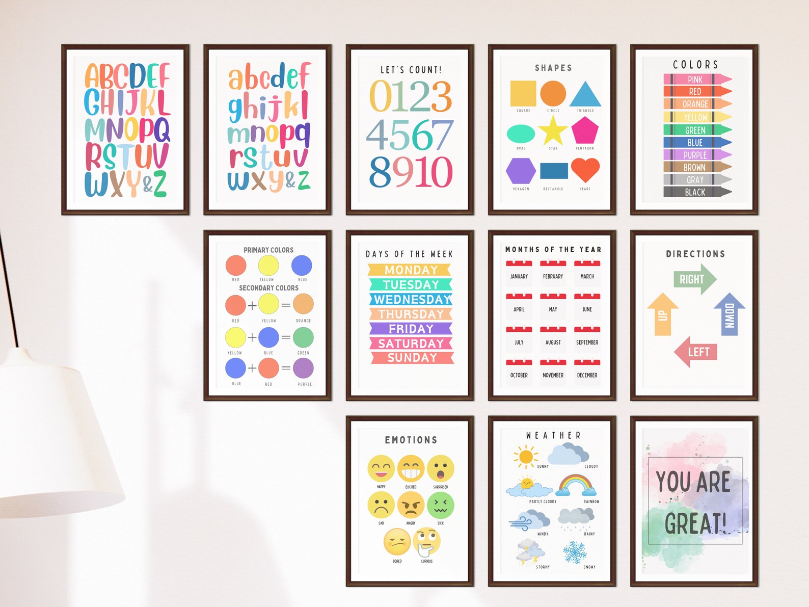 Printable Preschool Learning Kit: Abcs, 123s, Shapes, Colors, Toddler ...