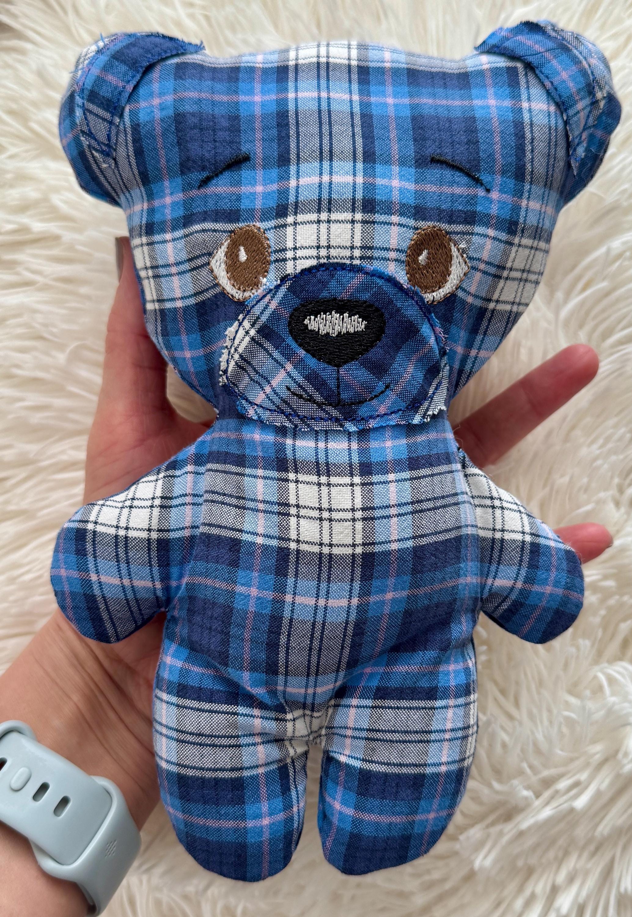 Custom Memory Bear From Clothing, Personalized Keepsake Gift, Memorial ...