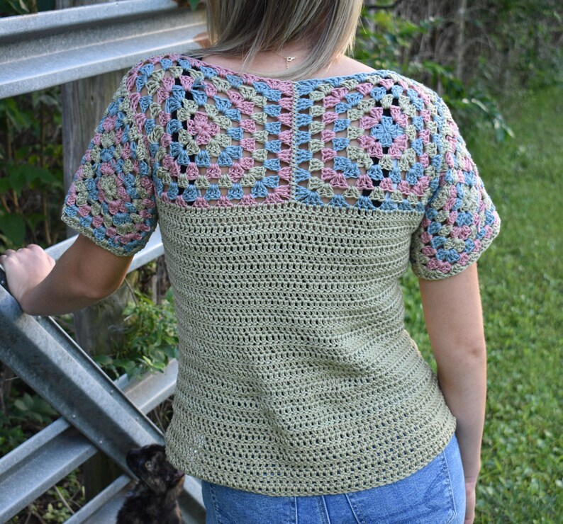 Quick and Easy Granny Square Tee Shirt Pattern - Etsy