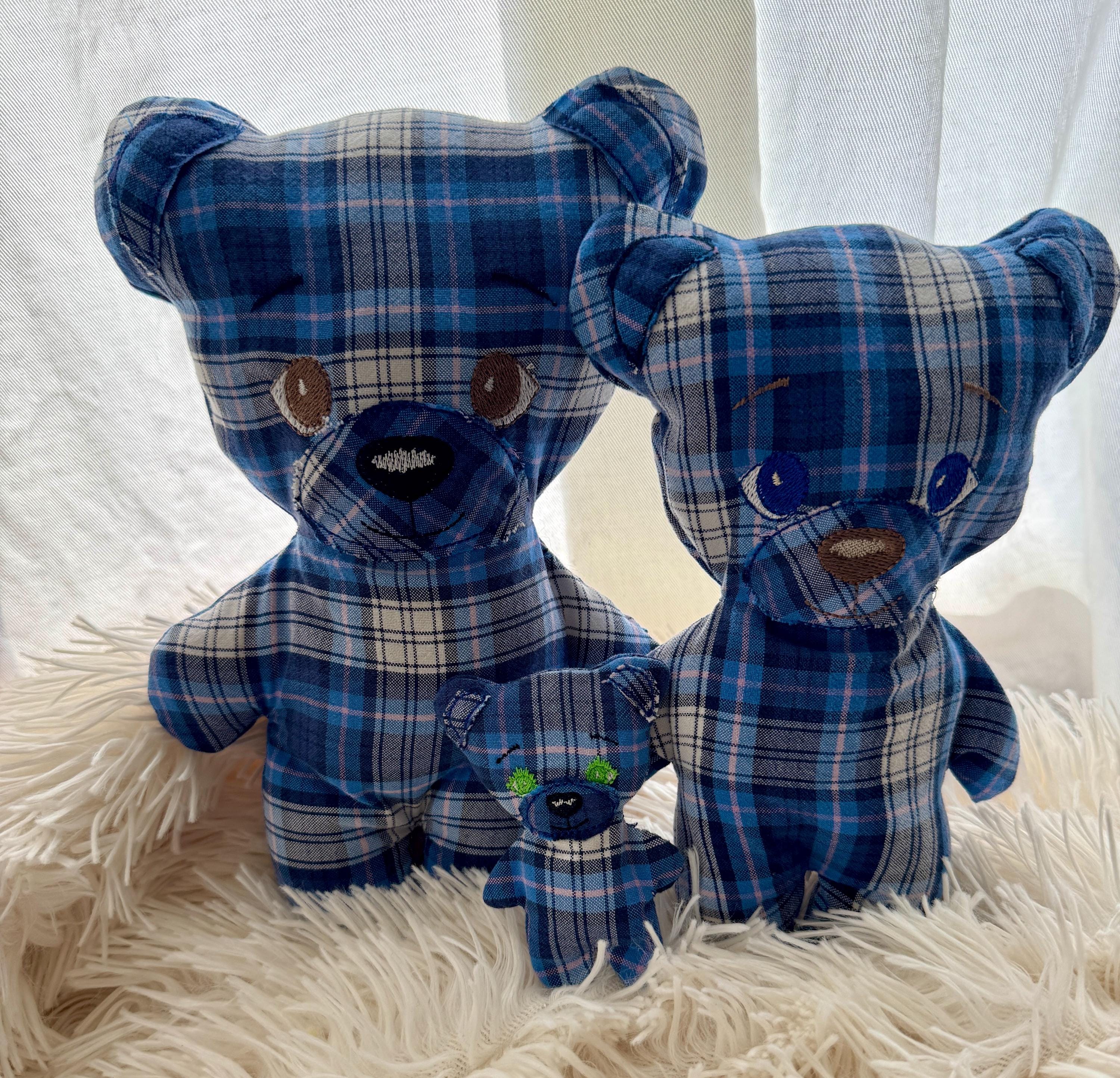Custom Memory Bear From Clothing, Personalized Keepsake Gift, Memorial ...