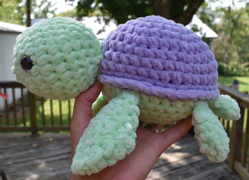 Turtle Pattern Crochet Amigurumi Plushie Patternpdf Download Easy ...