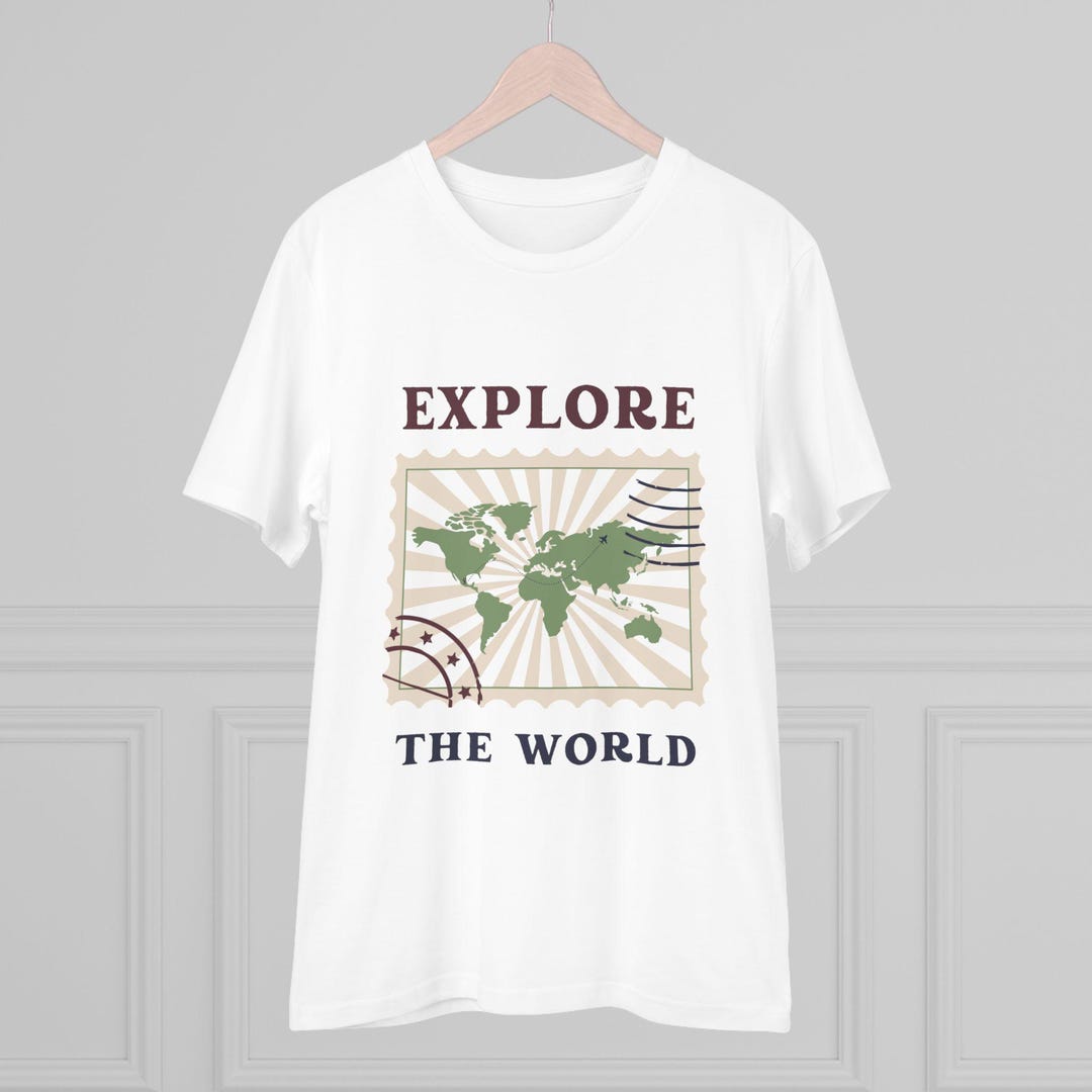 World Map Shirt, Explore the World T-shirt, Travel Shirt, Adventure Tee ...