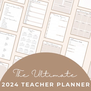 2024 Ultimate Teacher Planner Printable Planner PDF - Etsy