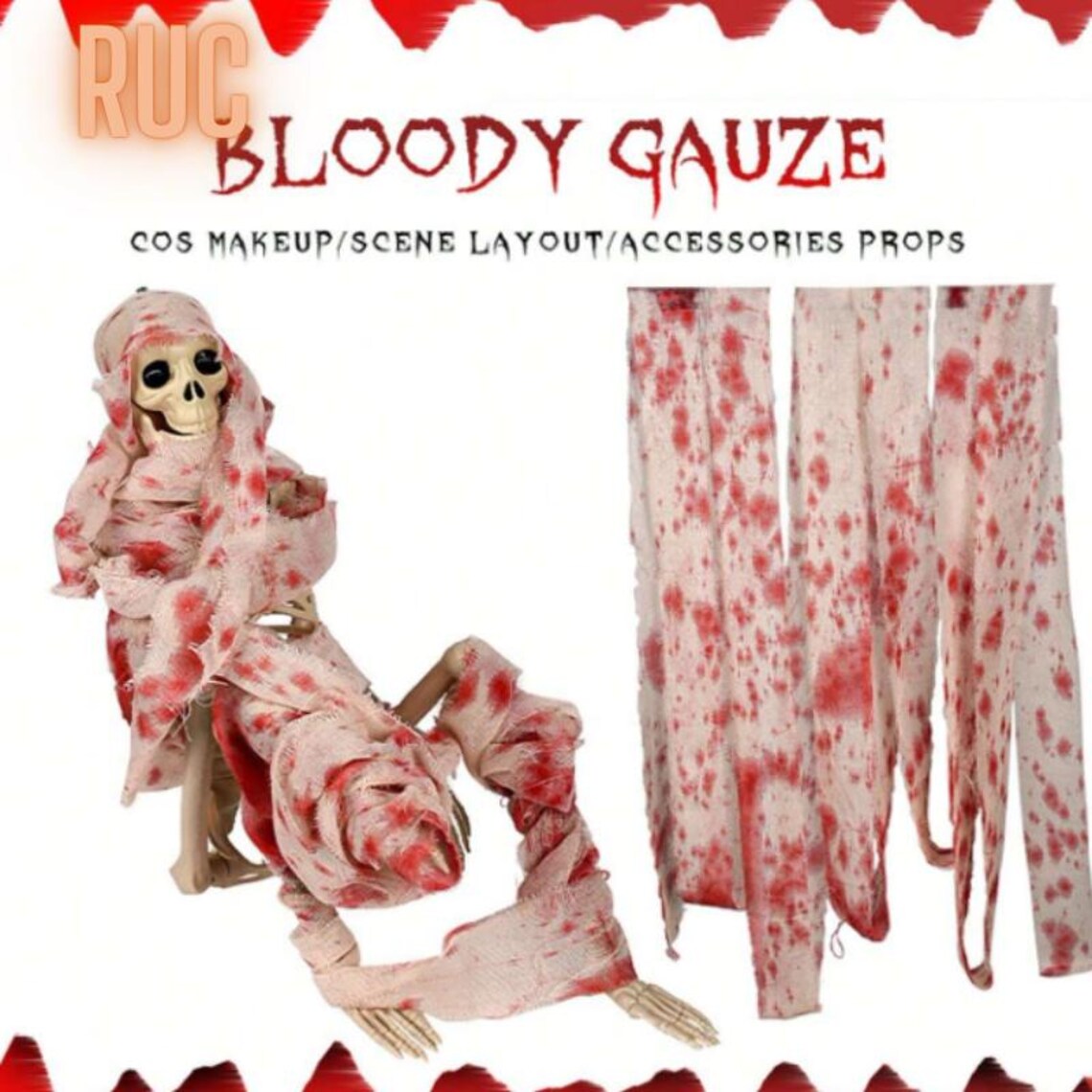 Scary Bloody Bandage Decorations for Halloween,mumy Custom, Horror ...