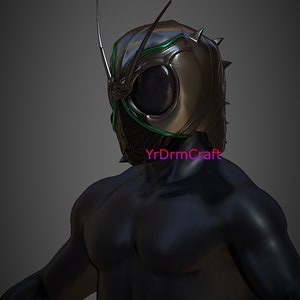 Kamen Rider Shadowmoon Black Sun Helmet STL - Etsy