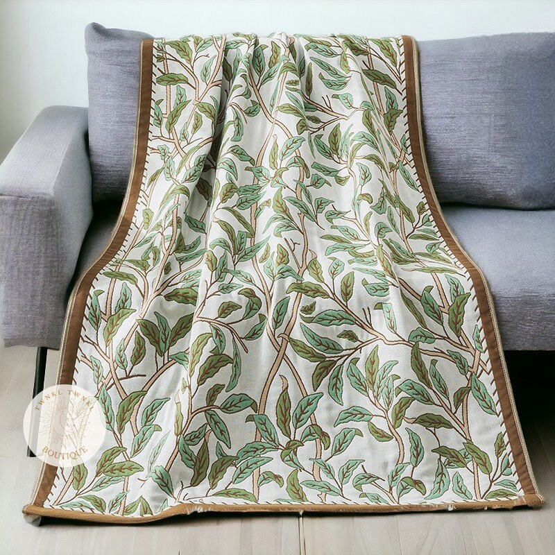 Leaf Throw Blanket - Etsy