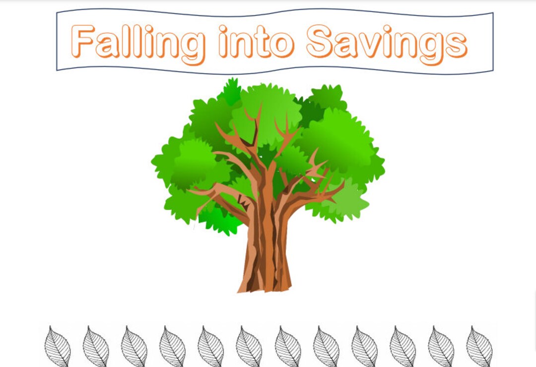 Falling Into Savings Budget Printable - Etsy