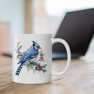 Blue Jay Mug Blue Jay Coffee Mug Blue Jay Gift Bird Lover Gift Blue ...