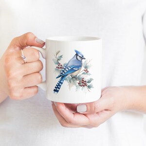Blue Jay Mug Blue Jay Coffee Mug Blue Jay Gift Bird Lover Gift Blue ...