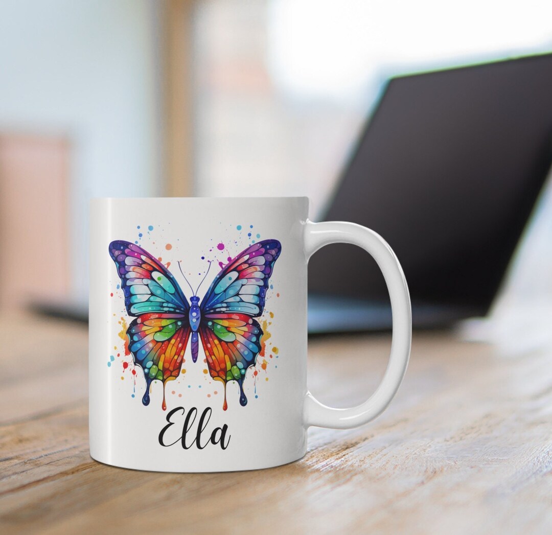 Butterfly Mug Butterfly Gift for Women Personalized Butterfly Coffee ...