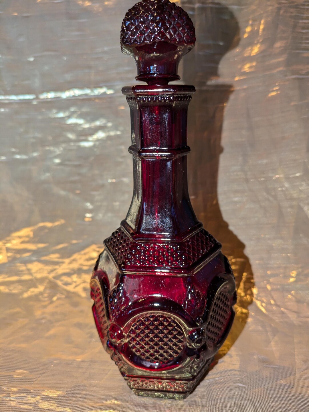 Avon's 1876 Cape Cod Collection,ruby Red Decanter. - Etsy