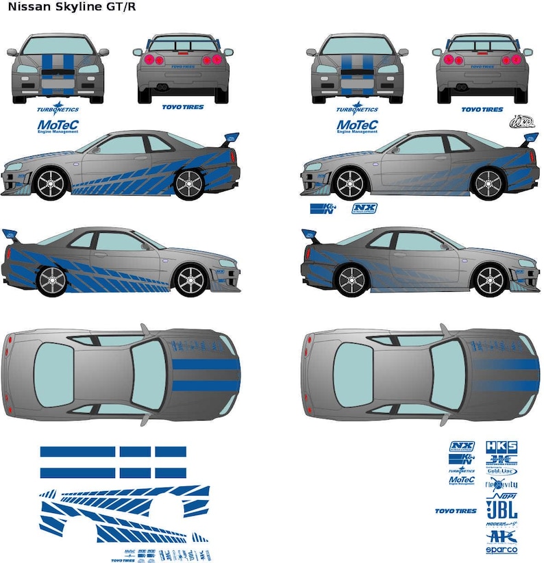 Nissan Skyline GTR34 Replica Brian O'conner 2fast2furious Project ...