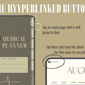 MEDICAL PLANNER Digital and Printable Minimal Theme | Doctor ...