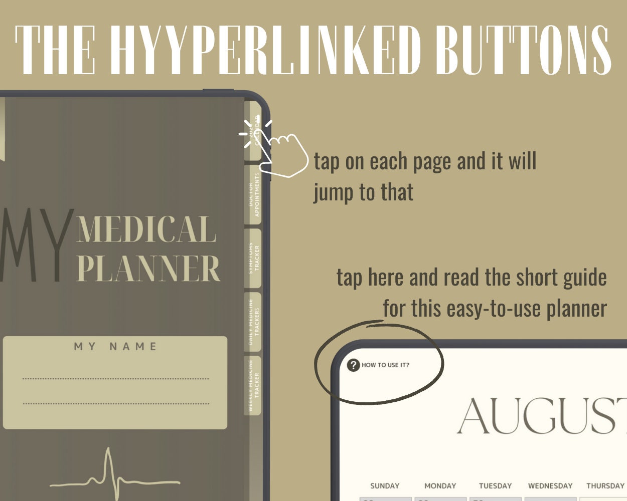 MEDICAL PLANNER Digital and Printable Minimal Theme | Doctor ...