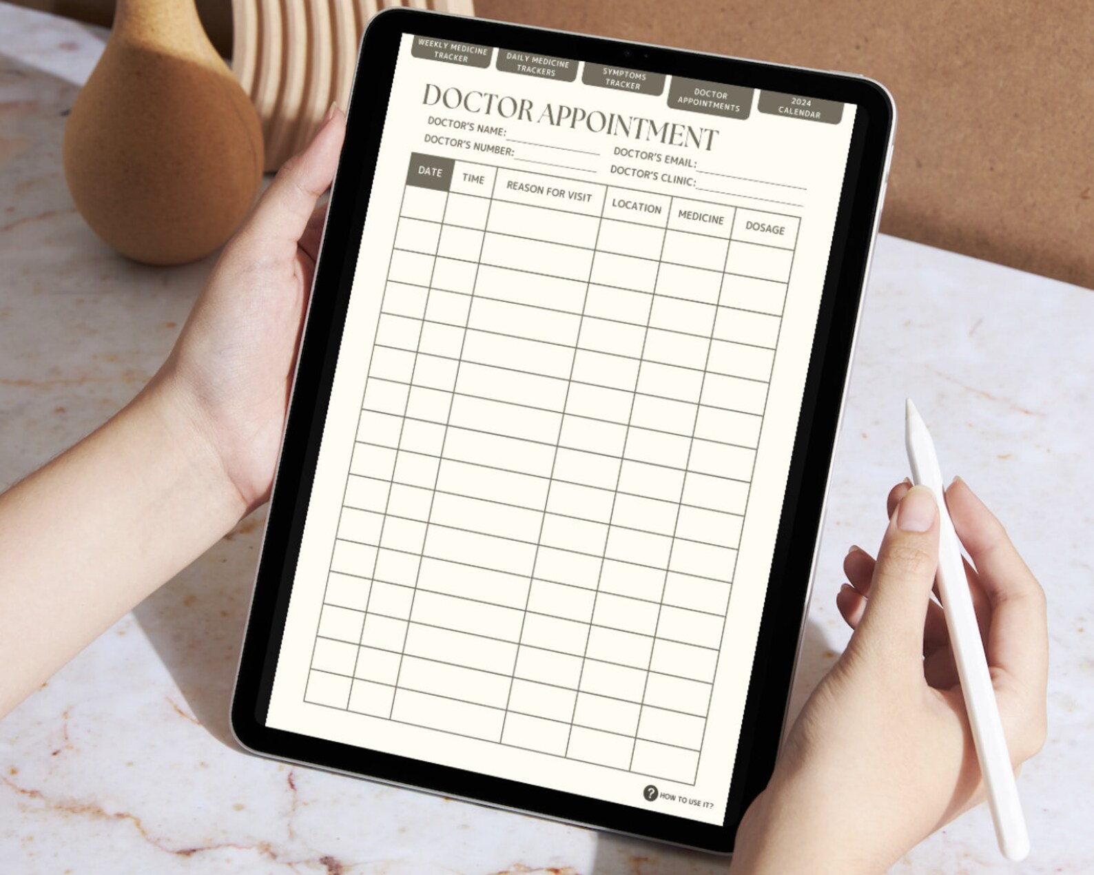 MEDICAL PLANNER Digital and Printable Minimal Theme | Doctor ...