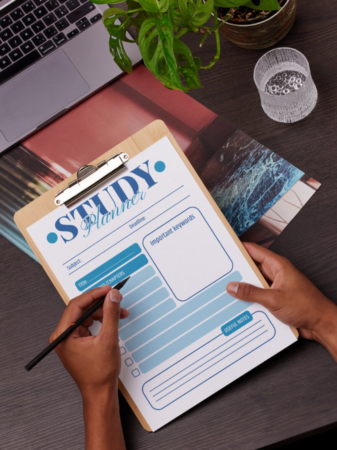 PRINTABLE Study Planner SIX COLORS - Etsy