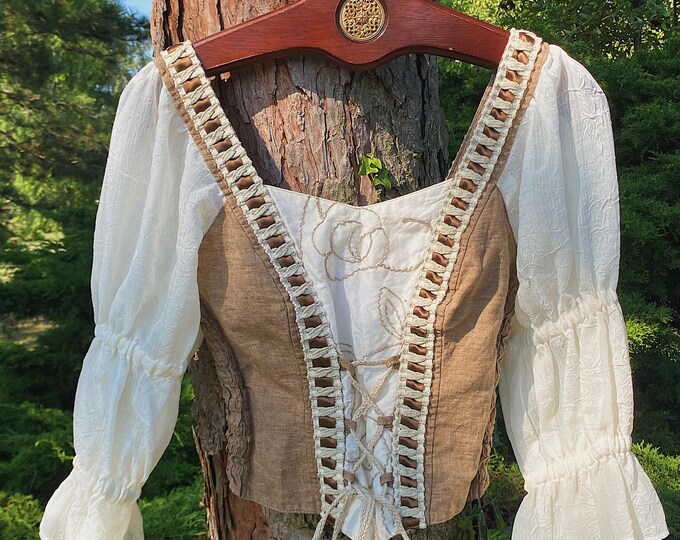 Austrian Bodice Dirndl Top Cottage Core Crop Top Vintage Bodice ...