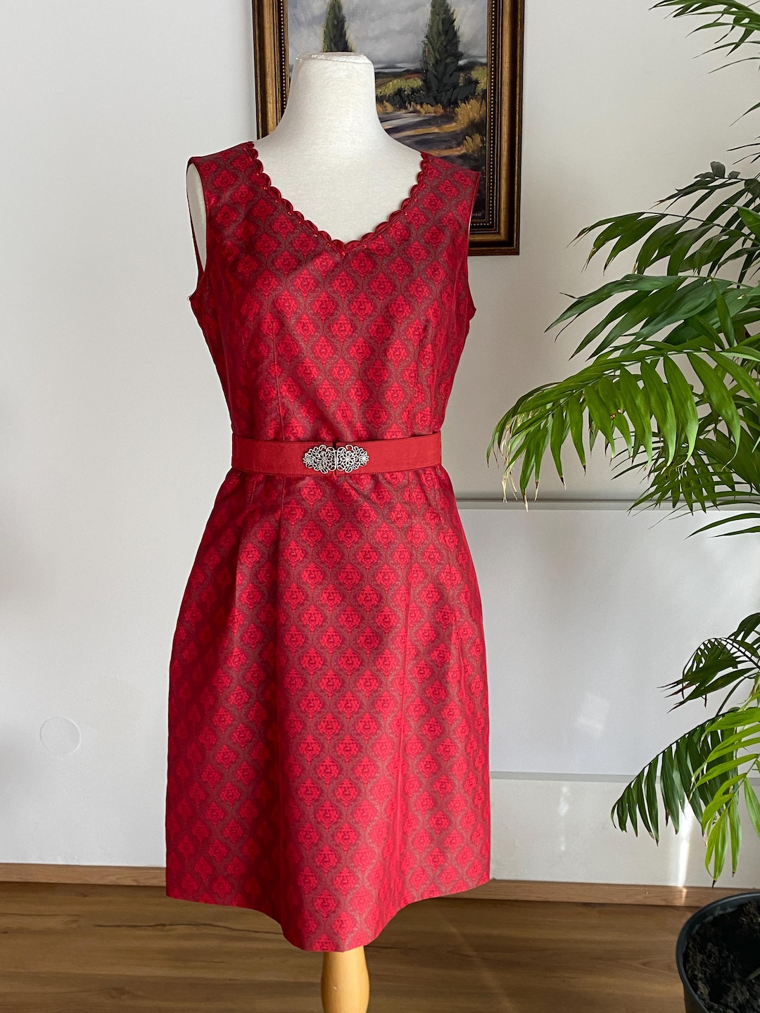 Dirndl Dress Landhaus Trachten Dress Deer Pattern Spieth & Wensky ...