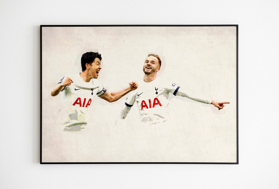 Son Heung-min and James Maddison Poster, Tottenham Hotspur Poster ...