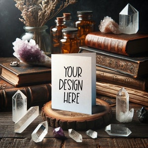 Witchy Greeting Card Mockup - Etsy
