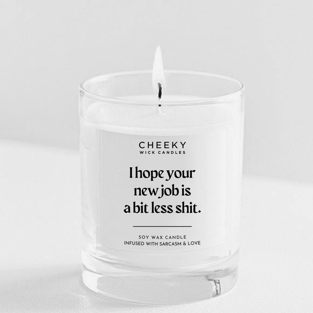 Funny Gift for Work Colleague New Job Gift for Her Funny Candle ...