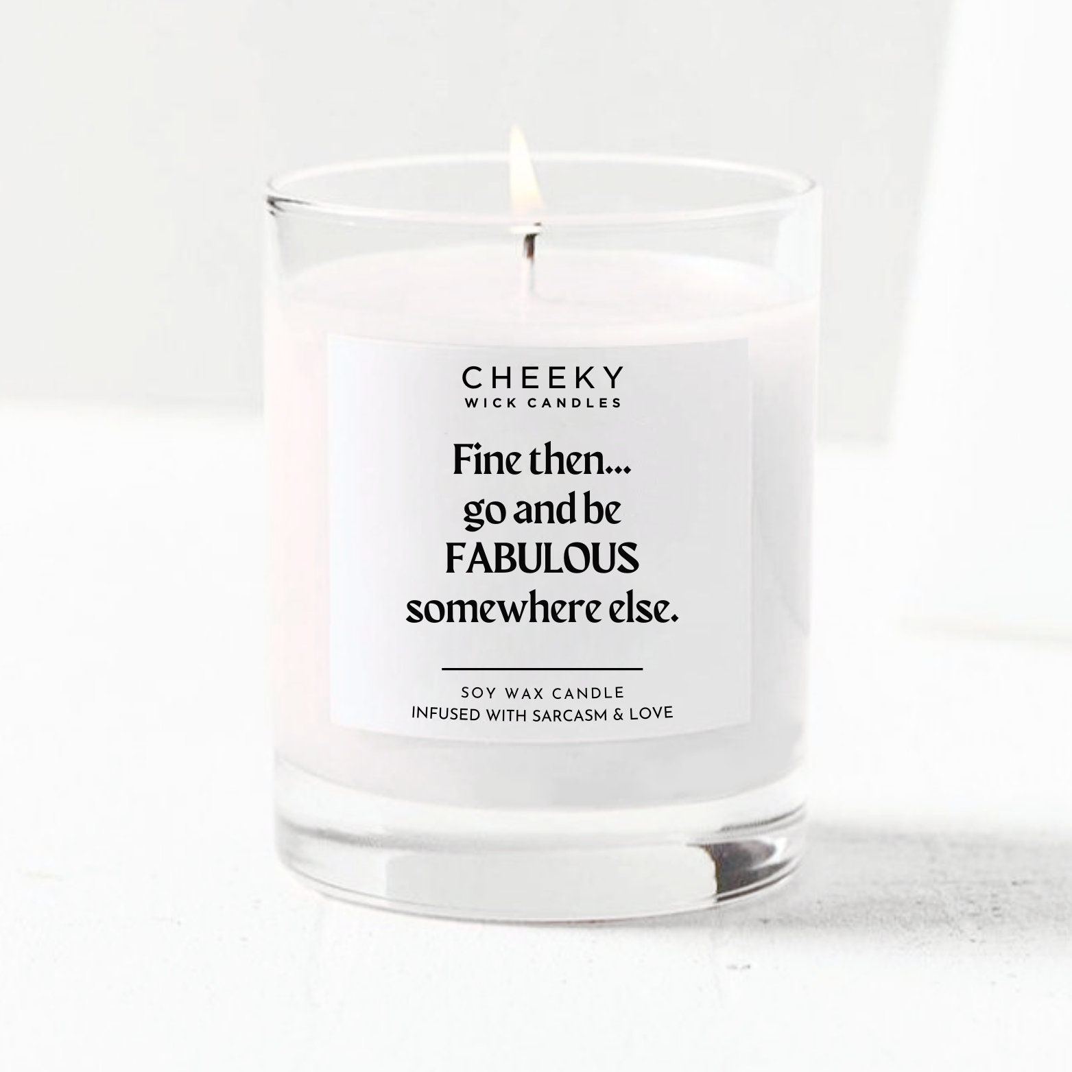 Funny Candle Gift for Friends Leaving Gift for Coworker Go Be Fabulous ...