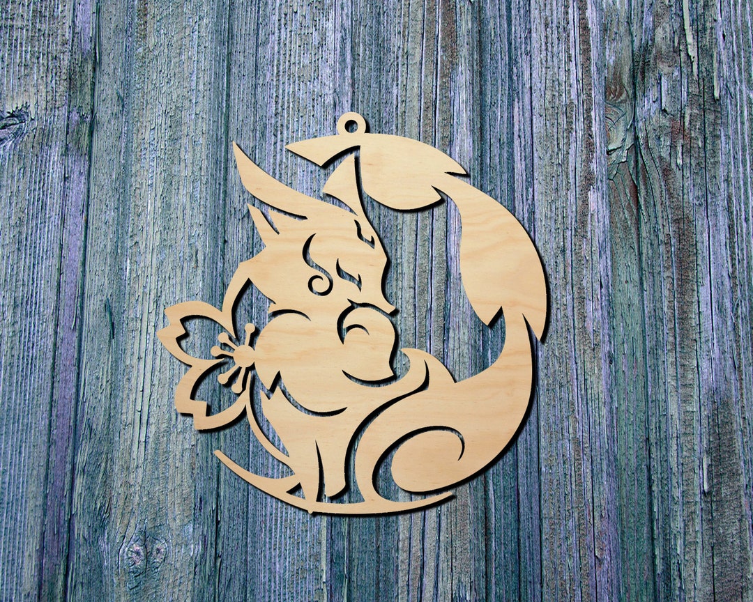 Yae Miko Constellation Ornament | Wood Decor | Genshin Impact Inspired ...