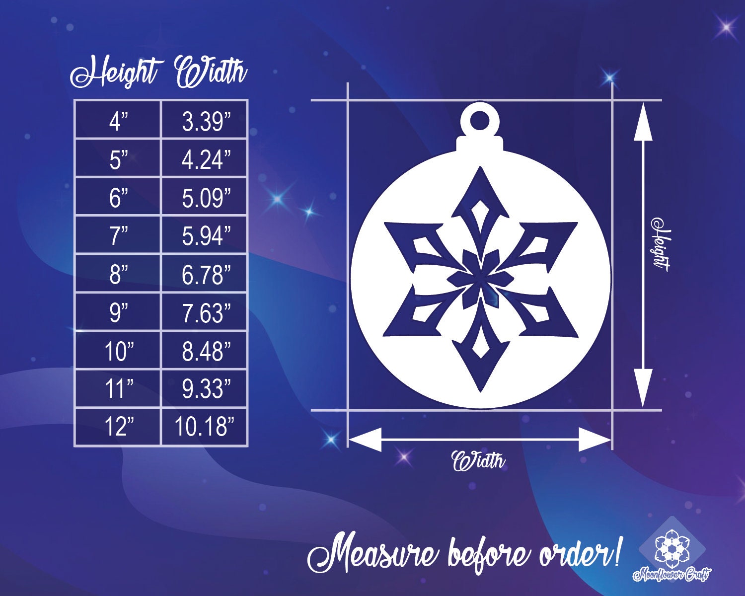 Cryo Element Ornament Wood Decor Genshin Impact Inspired - Etsy