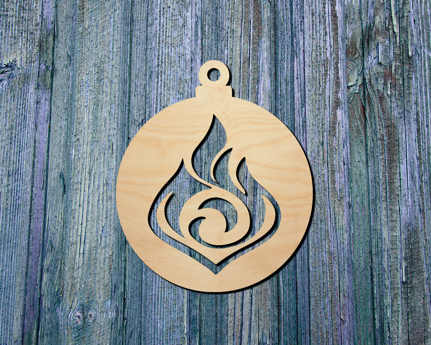 Pyro Element Ornament | Wood Decor | Genshin Impact Inspired | Fan Made ...