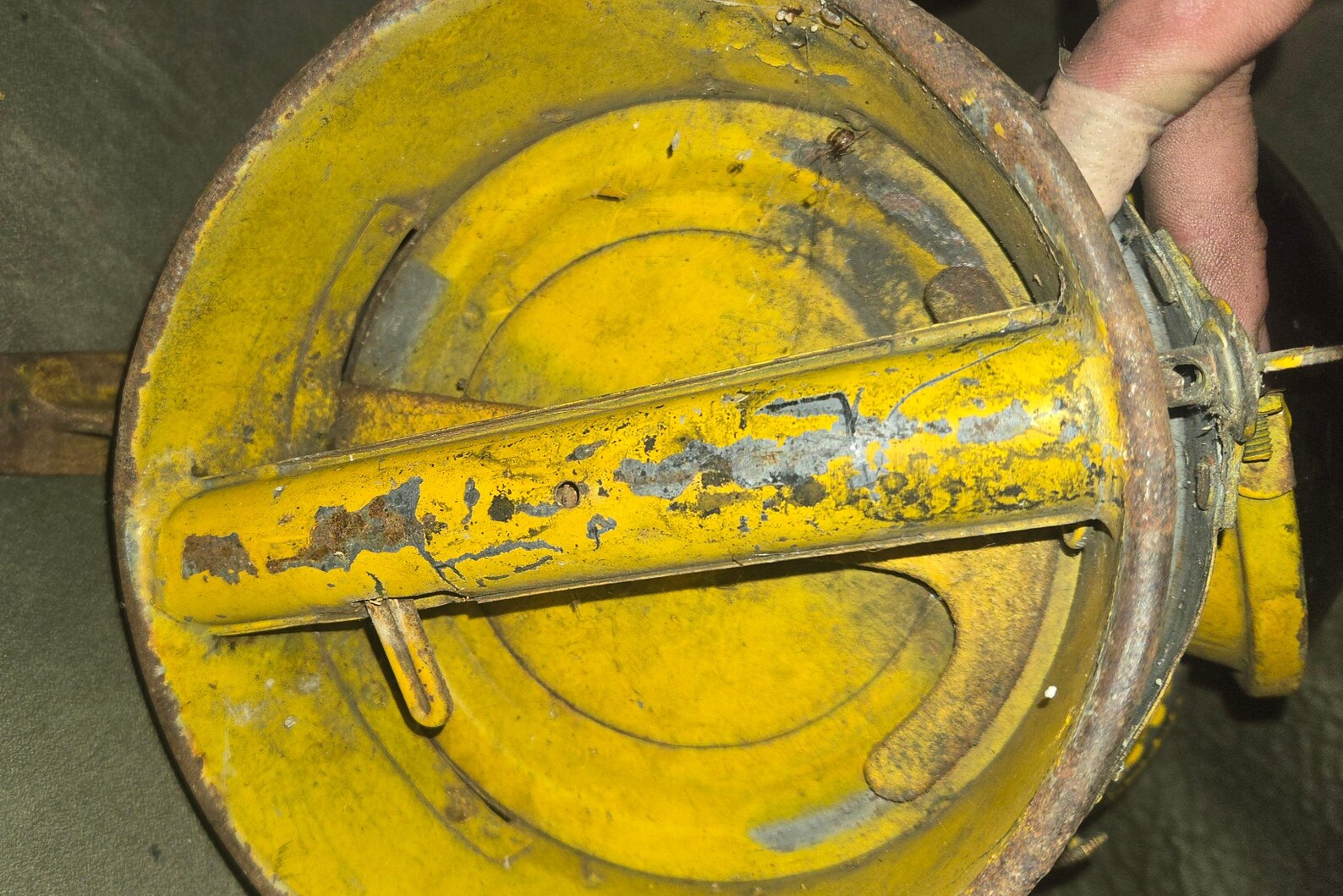 Handlan St. Louis Antique Railroad Lantern Red Glass Lens Yellow Rare ...