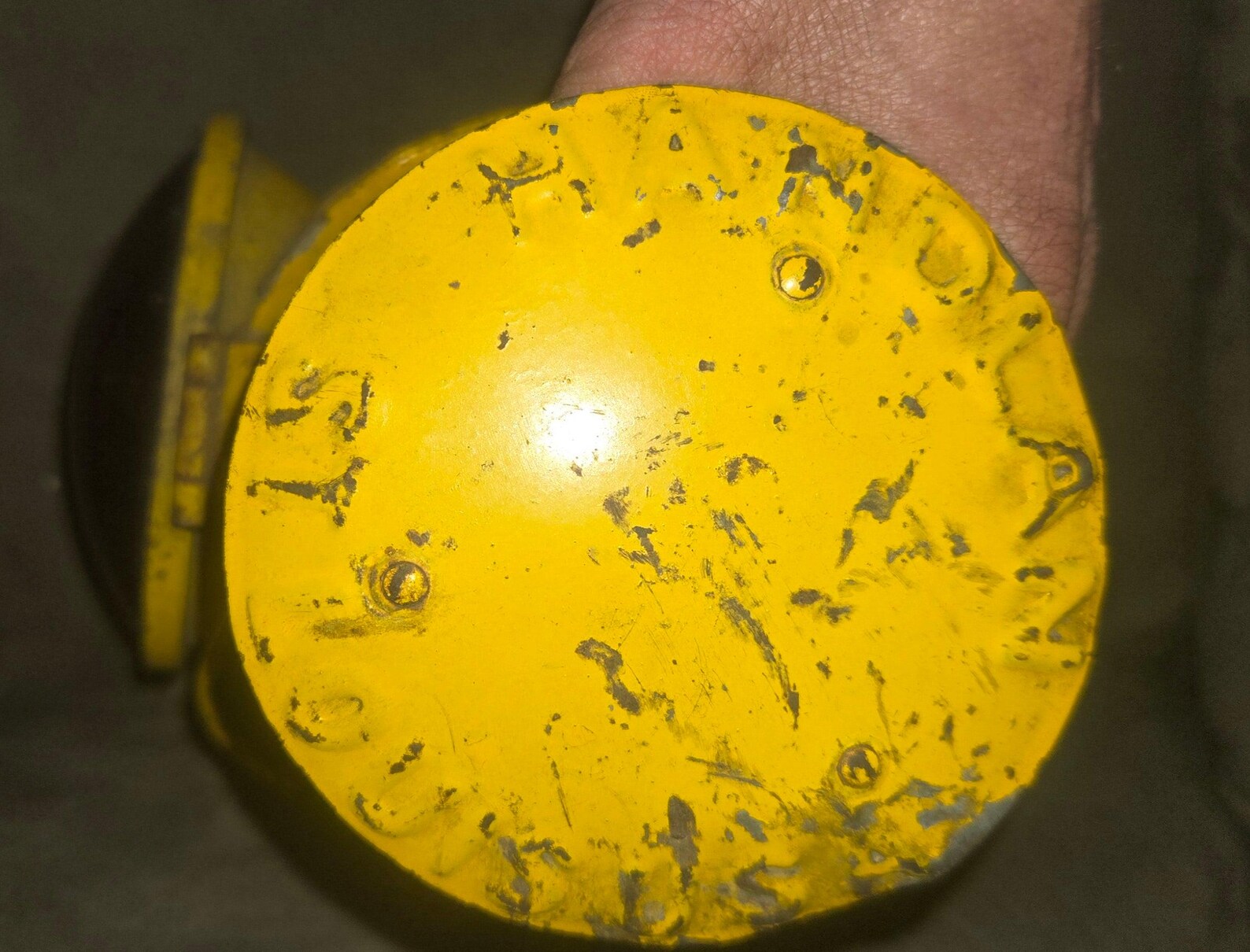 Handlan St. Louis Antique Railroad Lantern Red Glass Lens Yellow Rare ...