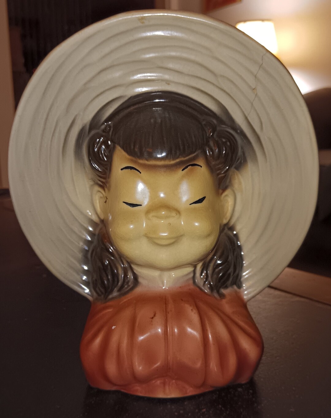 Vintage Royal Copley Asian Lady Head Vase - Etsy