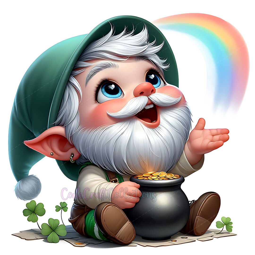 St Patricks Day Clipart PNG Bundle, Shamrock Clipart, Leprechaun Clip ...