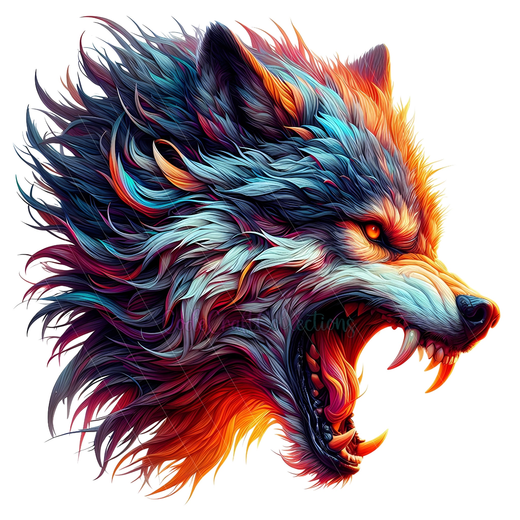 Wolf Clipart Bundle, Wolf Graphics, 16 Wolf PNG & JPG Images for ...