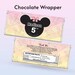 Mickey Mouse Birthday Chocolate Bar Wrapper Template (digital Download ...