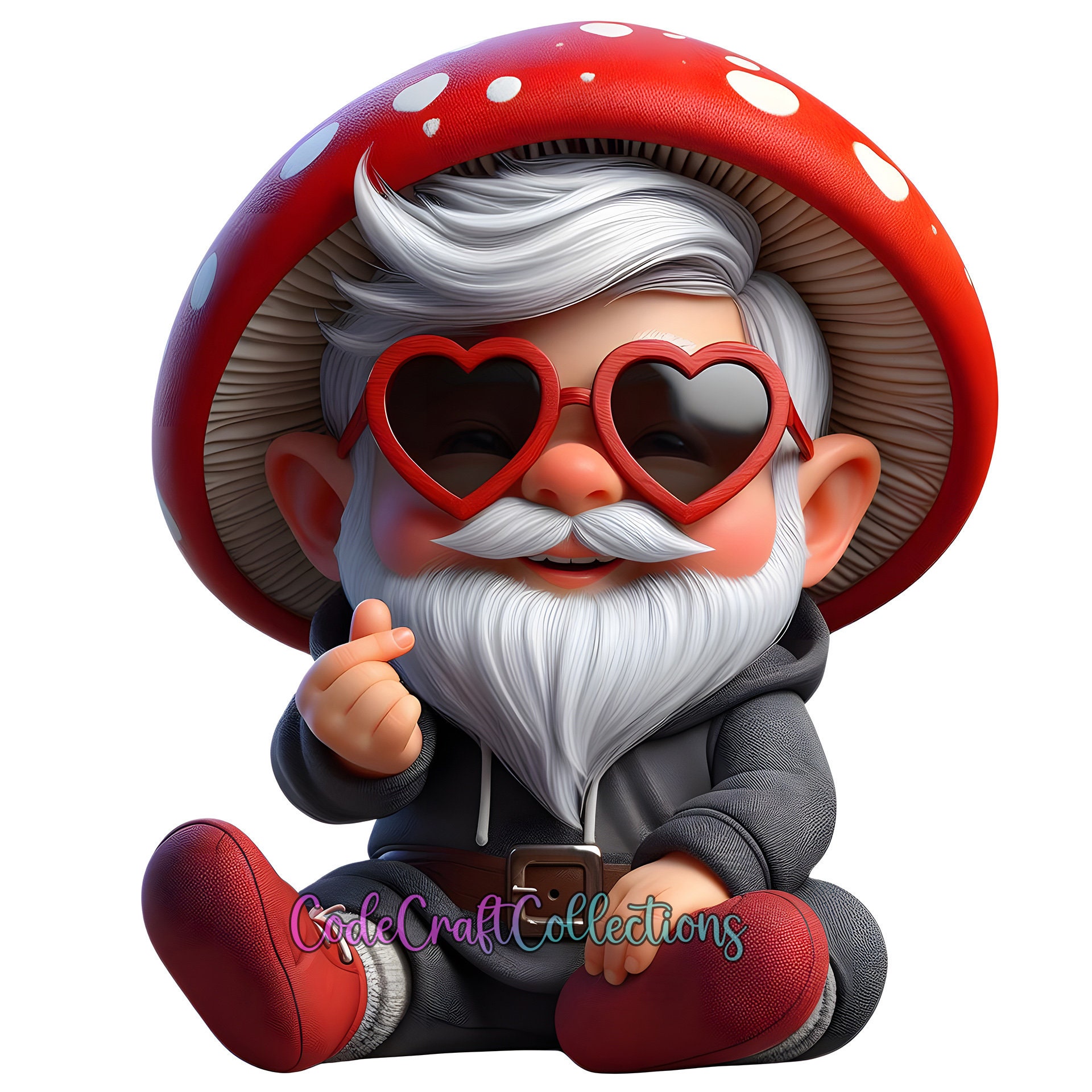 Valentines Gnome Clipart Bundle Set of 12 Adorable Gnomes Illustrations Cute Digital Art for ...