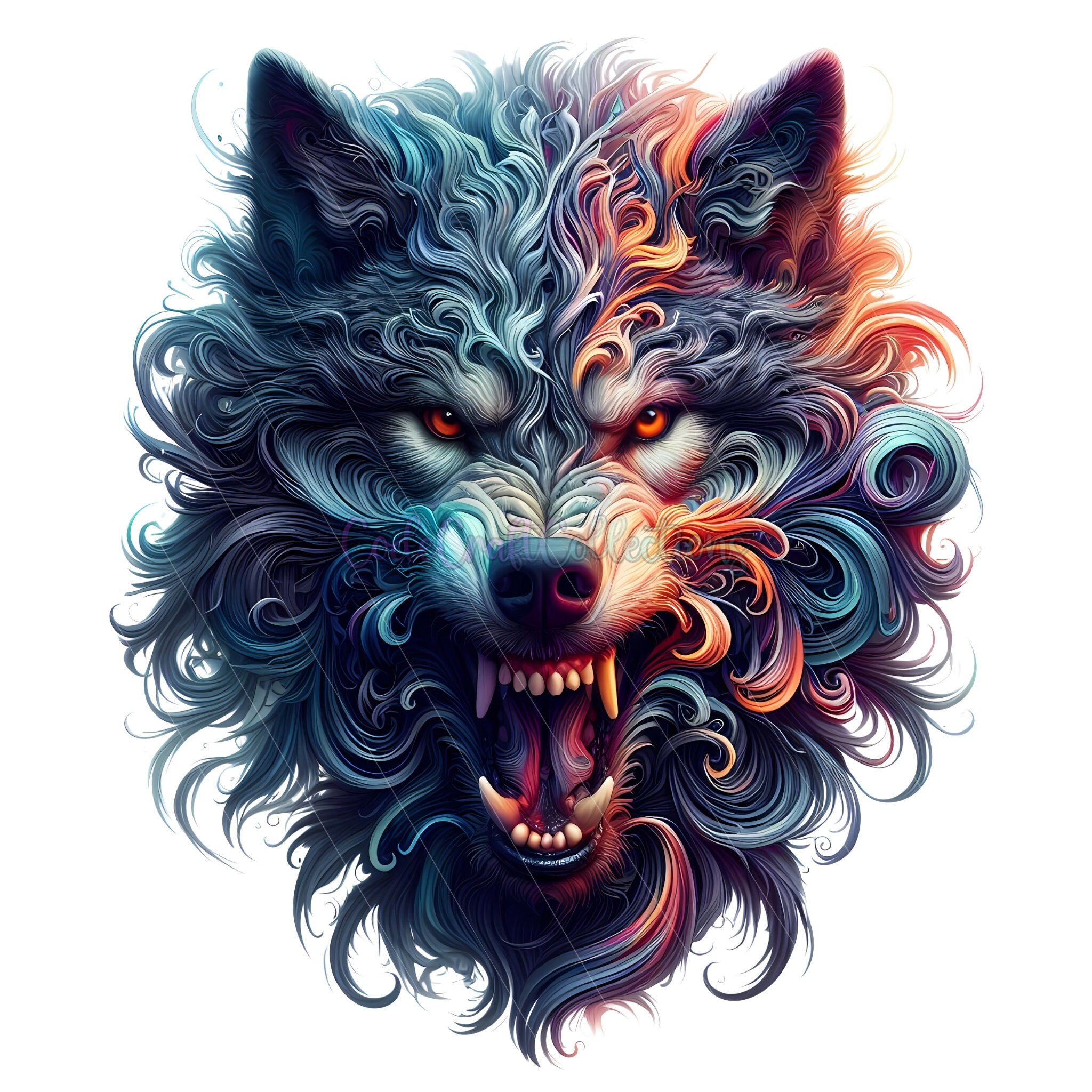 Wolf Clipart Bundle, Wolf Graphics, 16 Wolf PNG & JPG Images for ...