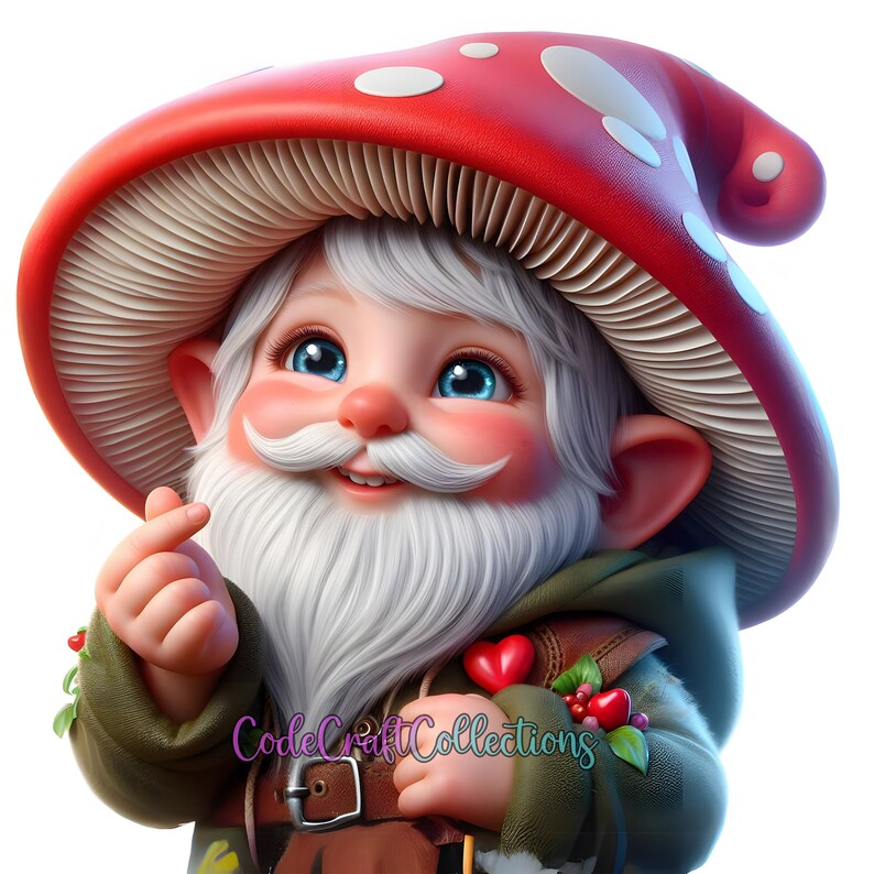 Valentines Gnome Clipart Bundle Set of 12 Adorable Gnomes Illustrations Cute Digital Art for ...