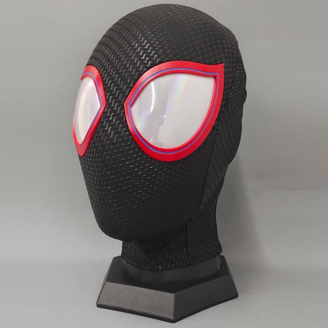 Spider Miles Mask, Miles Morales, Spiderman Mask, Magnetic Lenses ...